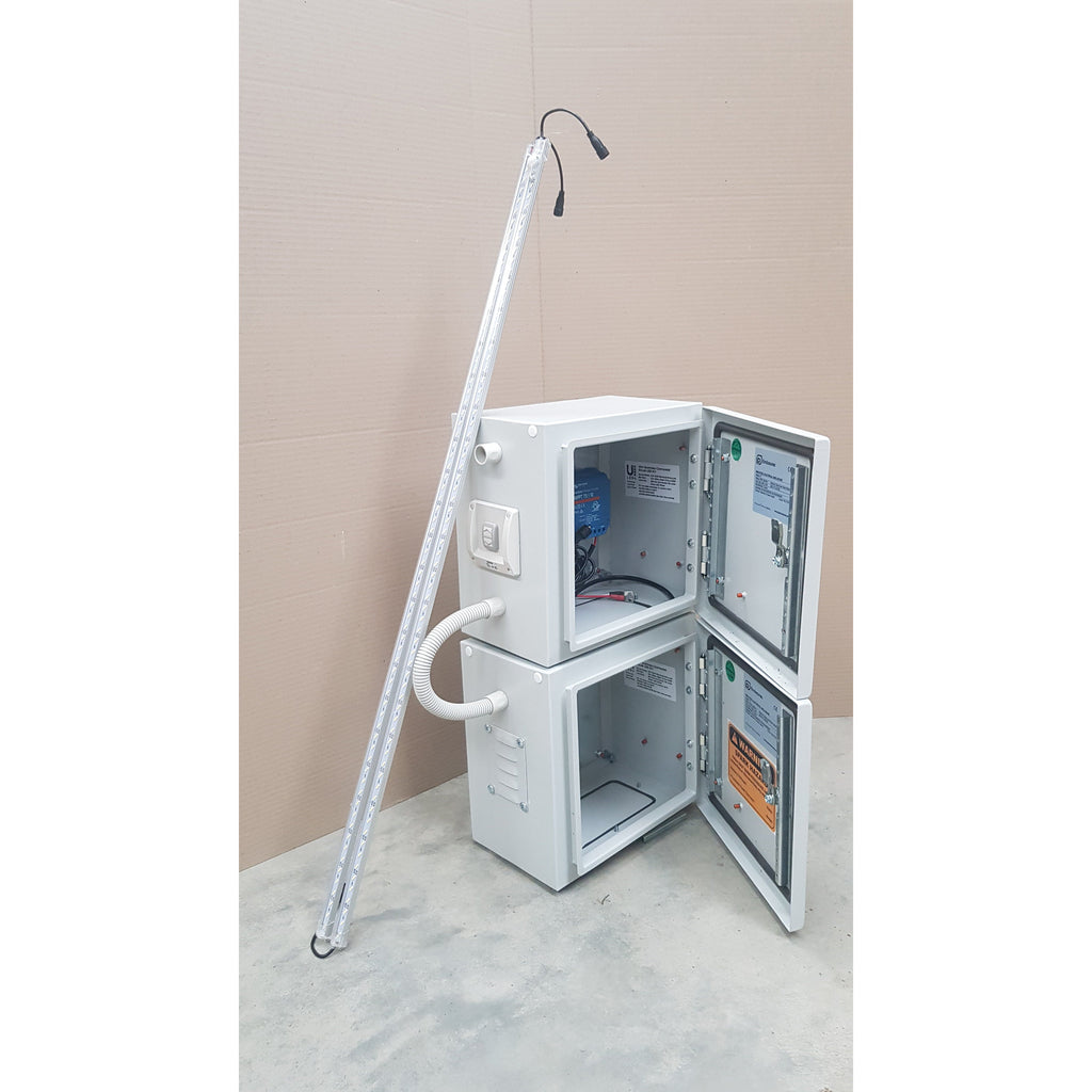 Solar LED Lighting Kit for Commercial Shipping Container Setup – Uneek LEDs