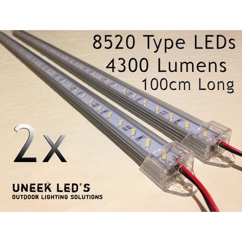 2x 12V 100cm 8520 Type LED Rigid Light Strips – Uneek LEDs