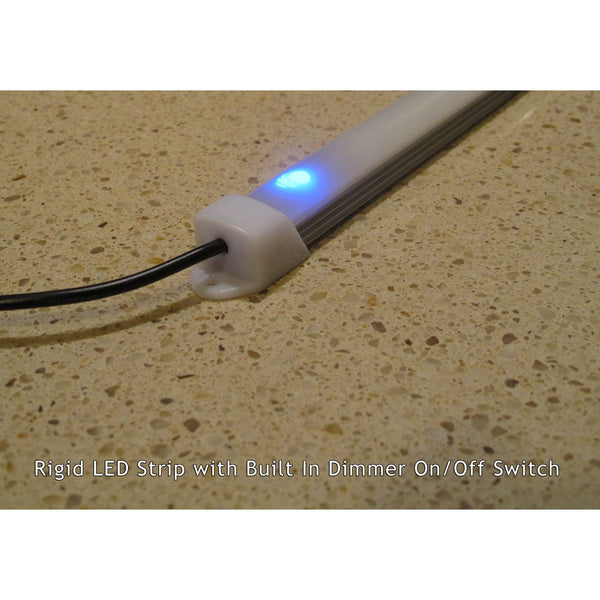 12V Rigid 100cm Long 8520 LED strip with Built in Dimmer – Uneek LEDs